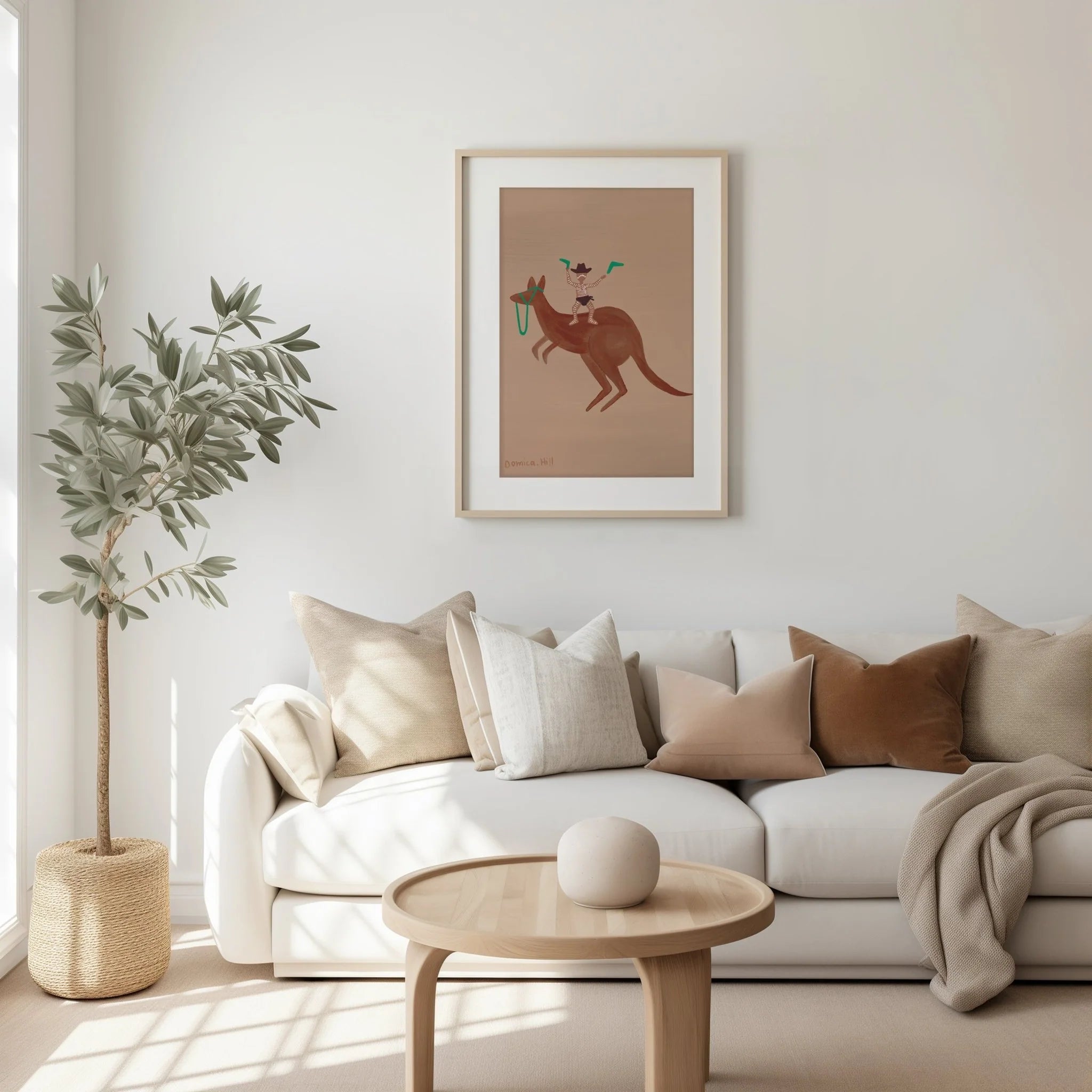 Boomerangs and Bounce Framed Print A2 size – Briar Blooms
